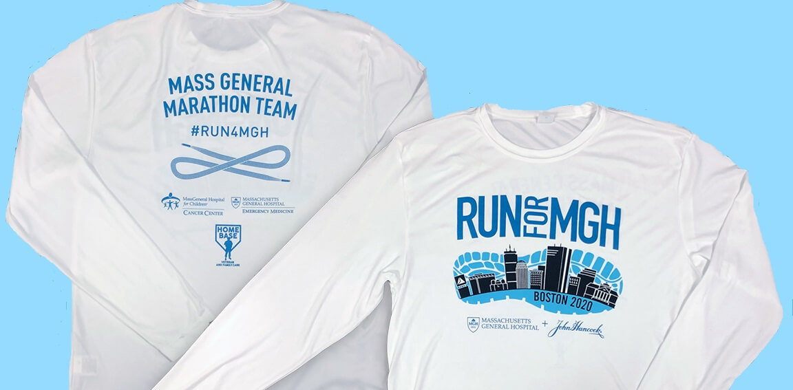 New look for 2020 Mass General Marathon Team shirts