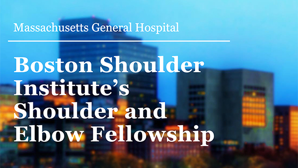 Harvard Shoulder & Elbow Fellowship